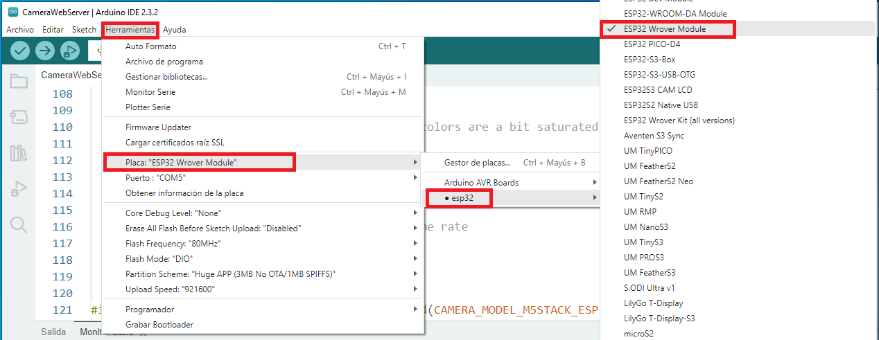 ESP32-Wrover CAM Video Streaming Web Server