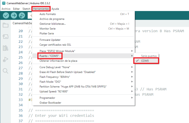 ESP32-Wrover CAM Video Streaming Web Server
