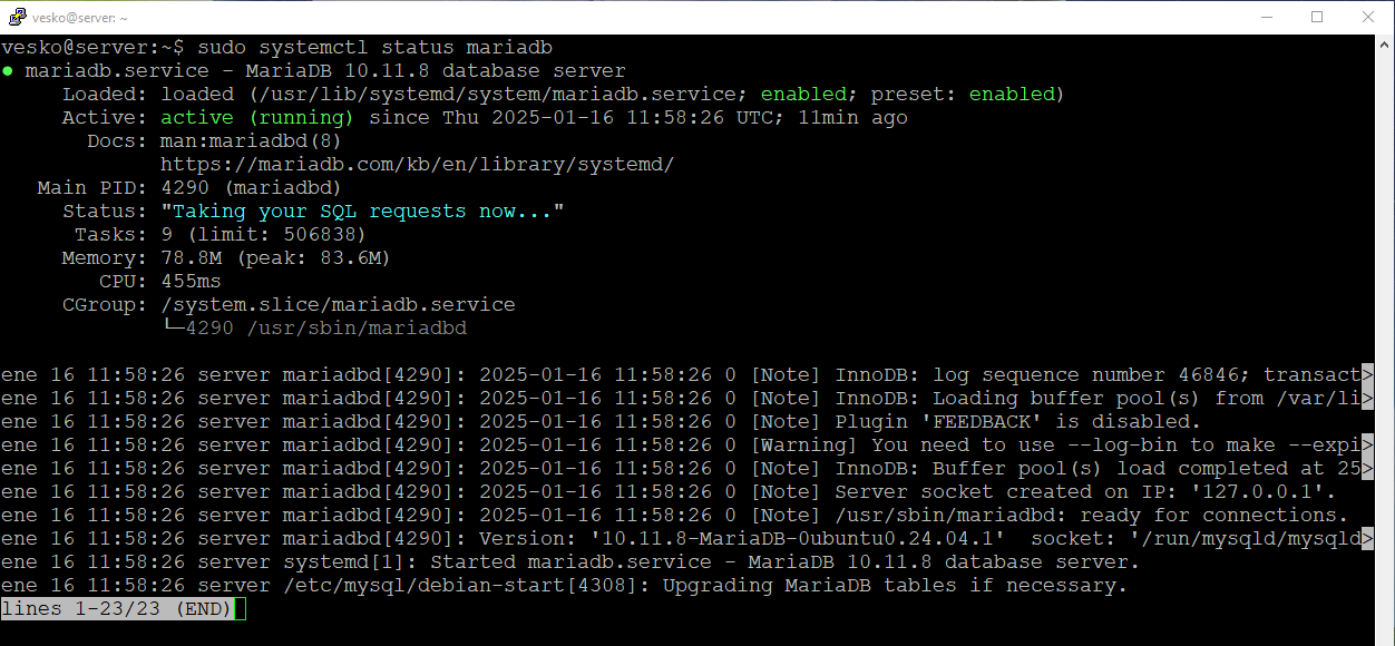 Como instalar MariaDB en Ubuntu 24.04 server y configurar phpMyAdmin