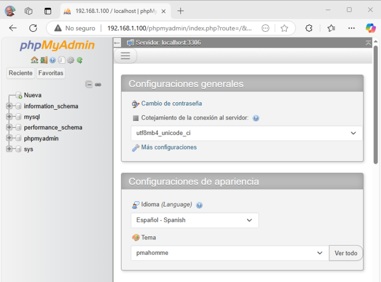 Como instalar MariaDB en Ubuntu 24.04 server y configurar phpMyAdmin